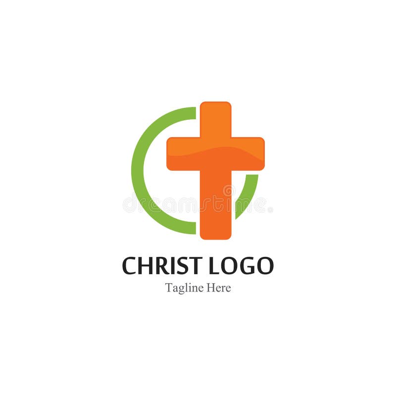 Christ Logo Template Design , Kreativ Einfach Stock Abbildung ...