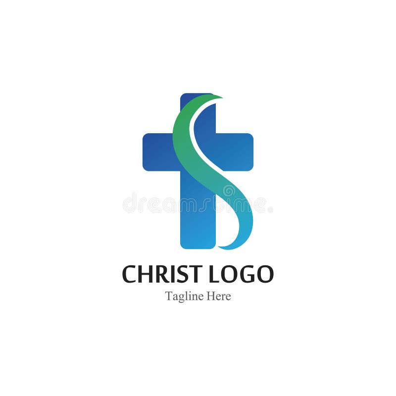 Christ Logo Template Design , Kreativ Einfach Stock Abbildung ...