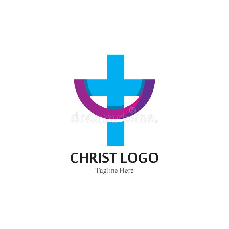 Christ Logo Template Design , Kreativ Einfach Stock Abbildung ...