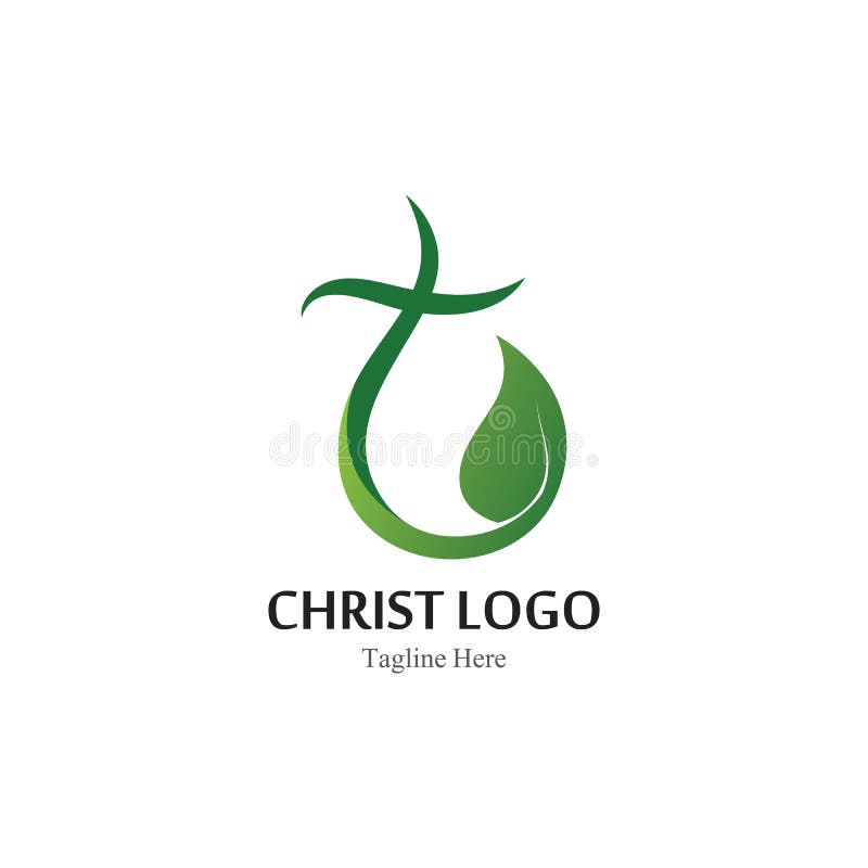 Christ Logo Template Design , Kreativ Einfach Stock Abbildung ...