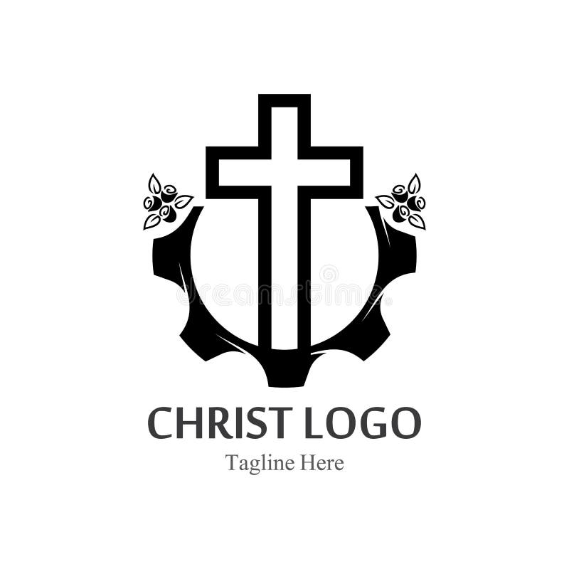 Christ Logo Template Design , Kreativ Einfach Stock Abbildung ...