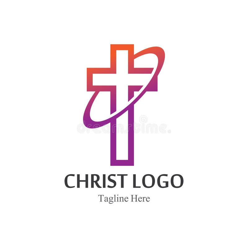 Christ Logo Template Design , Kreativ Einfach Stock Abbildung ...