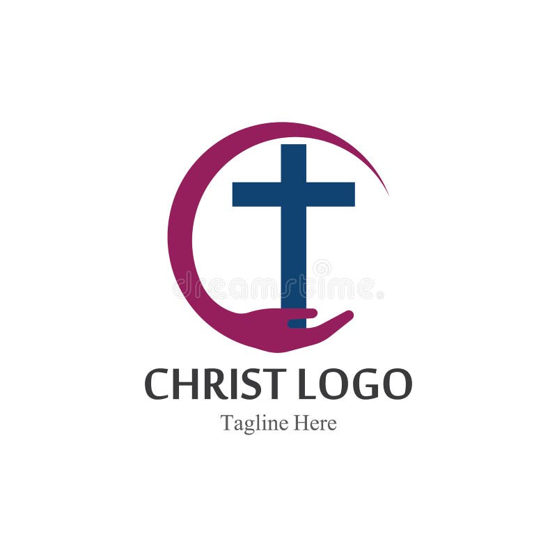 Christ Logo Template Design , Kreativ Einfach Stock Abbildung ...