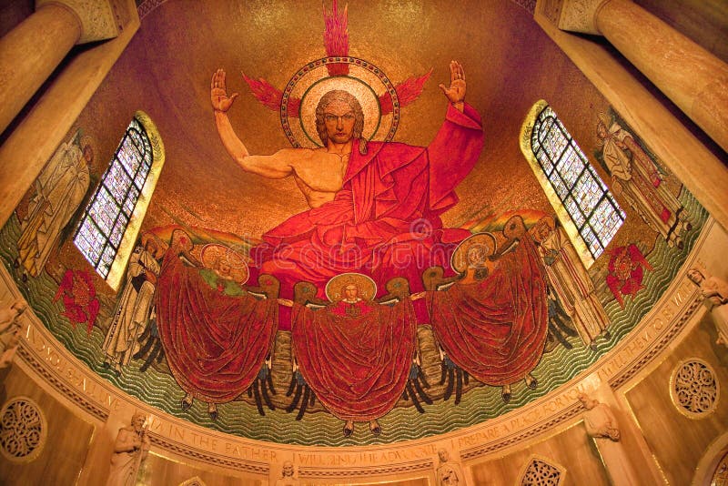 Christ Mosaic Shrine Washington DC Editorial Image - Image of design ...
