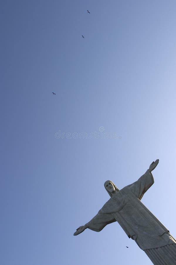 Christ Redeemer and Birds stock image. Image of tour, jesus - 1726667