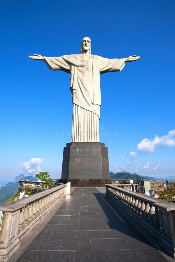 Christ Redeemer Statue Corcovado Rio De Janeiro Editorial Stock Photo ...