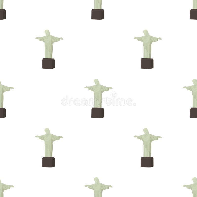 Christ Statue Pattern Seamless Vector Stock Vector - Illustration of ...