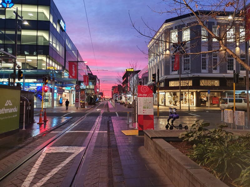 Christchurch city nz editorial photo. Image of crowd - 242296796
