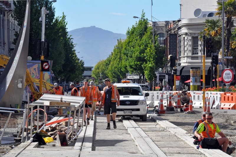 Christchurch Earthquake - Cracks in Avonside Editorial Photo - Image of ...
