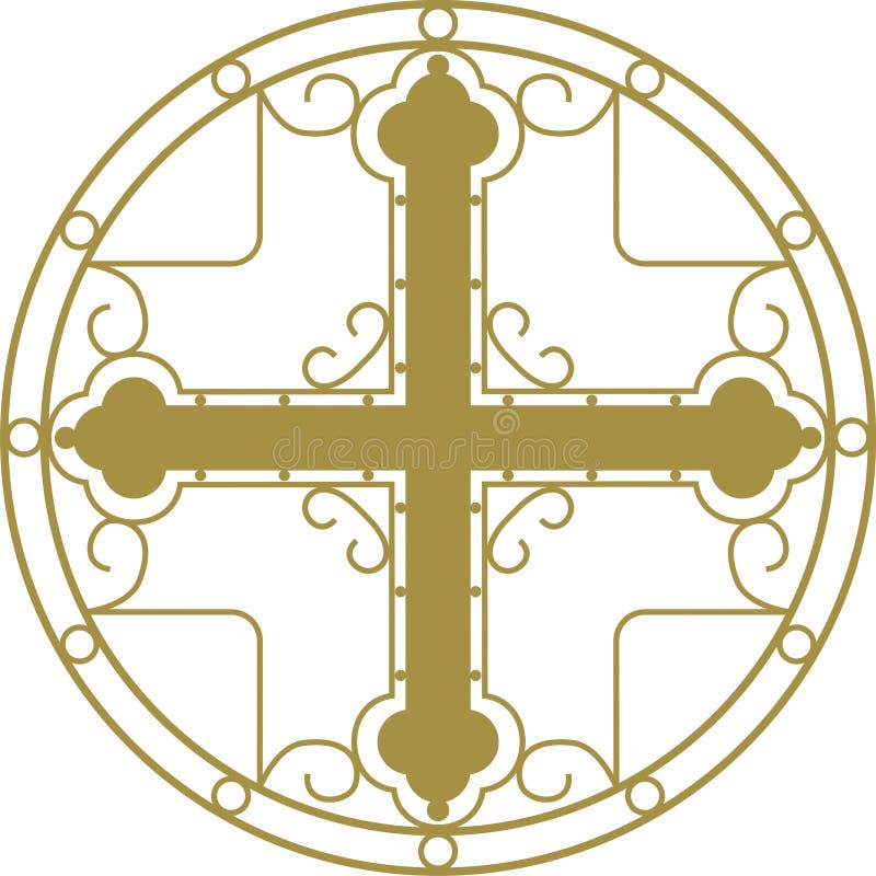 Christelijk Heilig kruis vector illustratie. Illustration of goddelijk ...