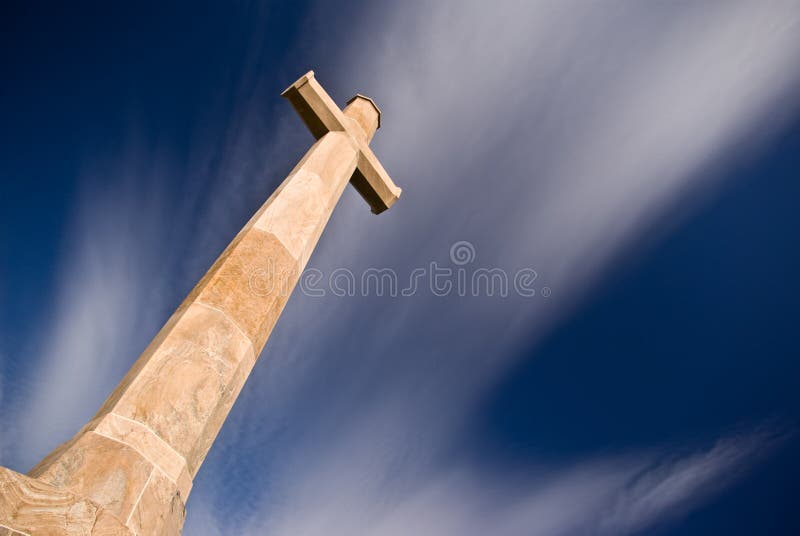 Christelijk kruis stock afbeelding. Image of godsdienst - 14654363