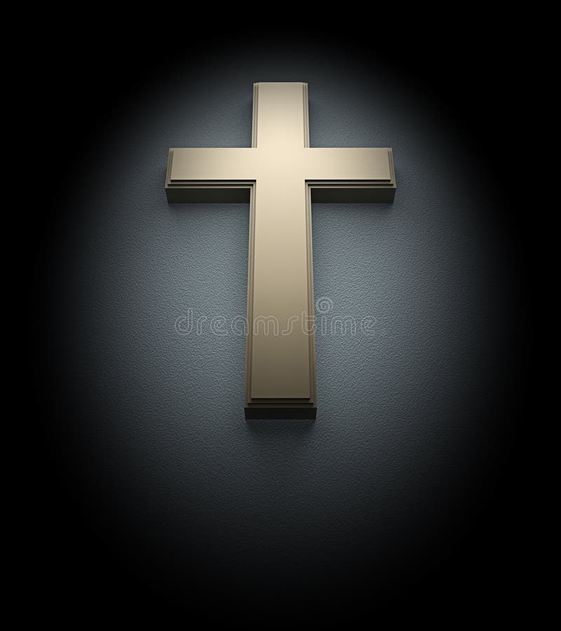 Christelijk Kruis stock illustratie. Illustration of kruisbeeld - 1766998