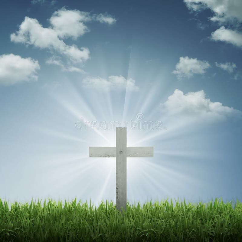 Christelijk kruis stock afbeelding. Image of christus - 53685865