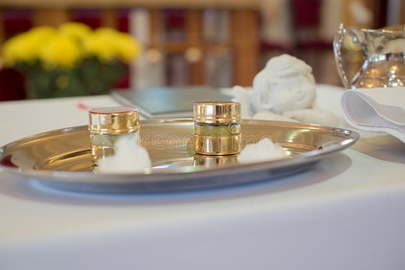 Christening tools stock photo. Image of ceremony, flower - 86087522