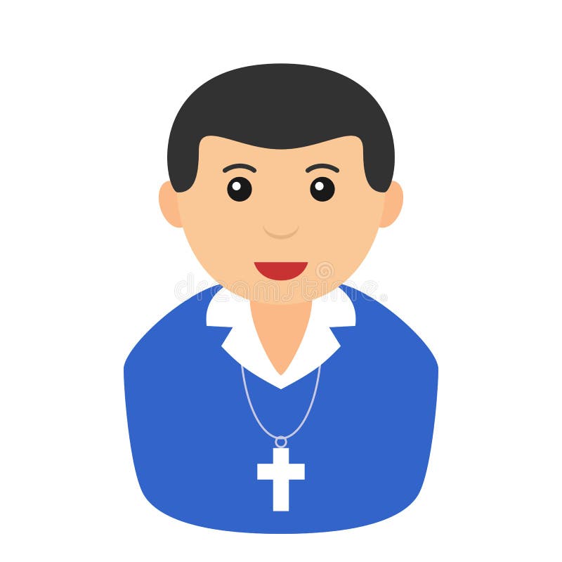 Modelo De Christian Boy Avatar Icon Seamless Ilustración del Vector ...
