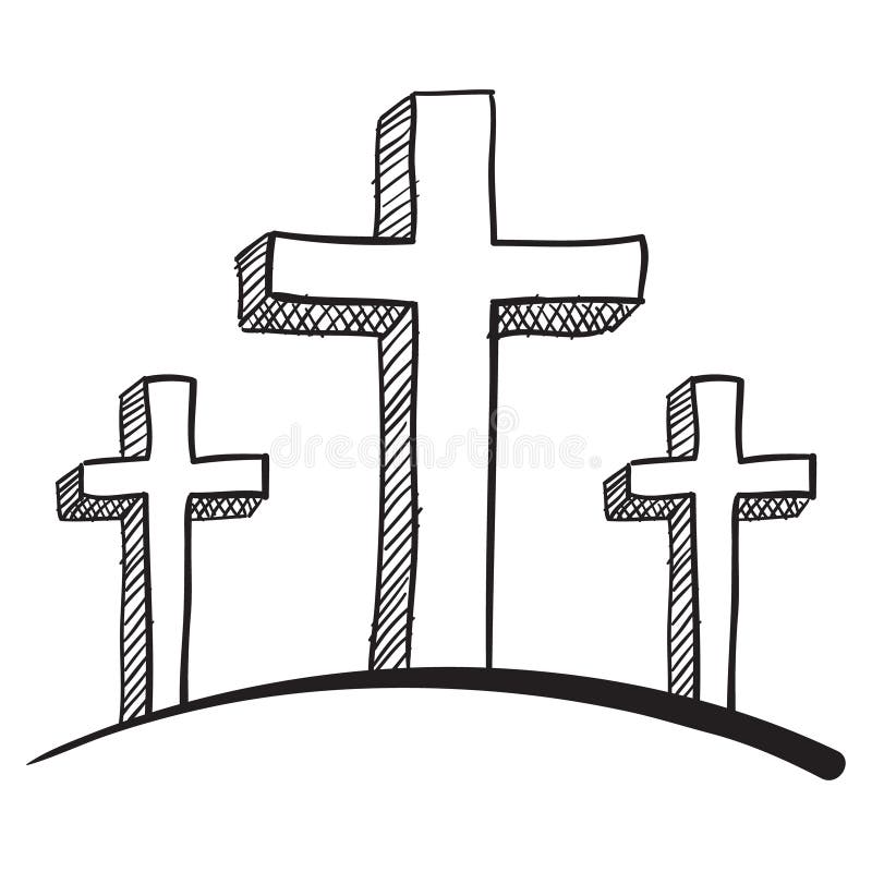 Christian Bible and Cross Drawing Stock Vector - Illustration of pastor ...