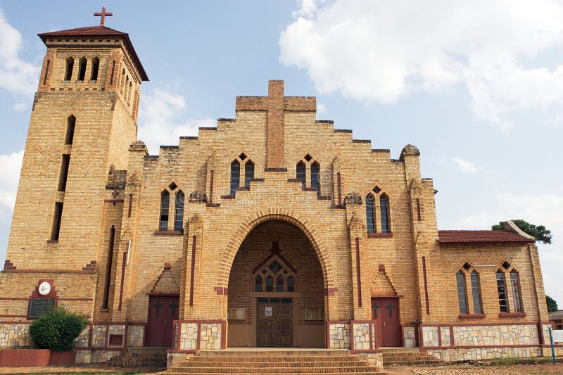 Christian Cathedral in Butare (Huye) Editorial Stock Image - Image of ...