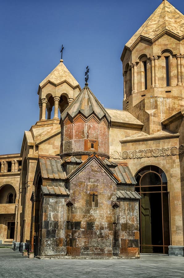 Christian Church in Armenia, Yerevan Stock Image - Image of center ...