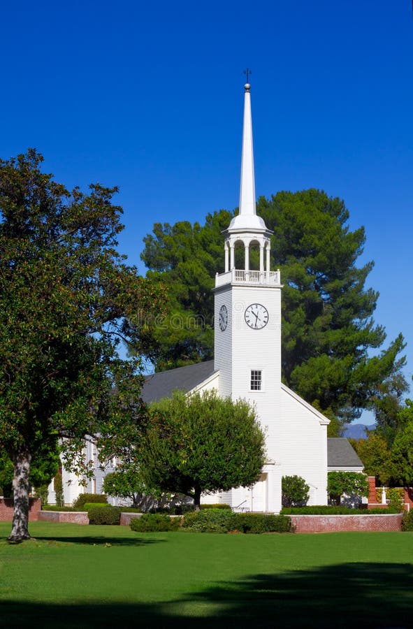 Christian Church As Religious Symbol Stock Photo - Image of blue ...