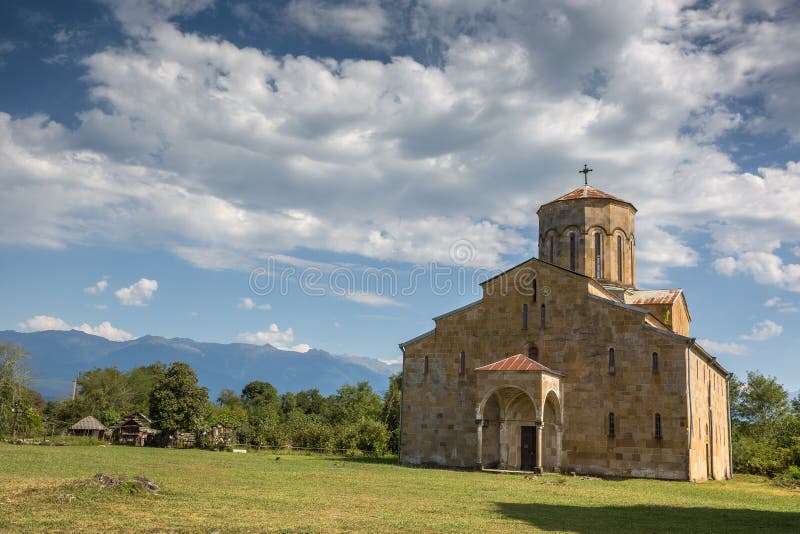 Christian Church in the Caucasus Stock Photo - Image of outdoor, rural ...