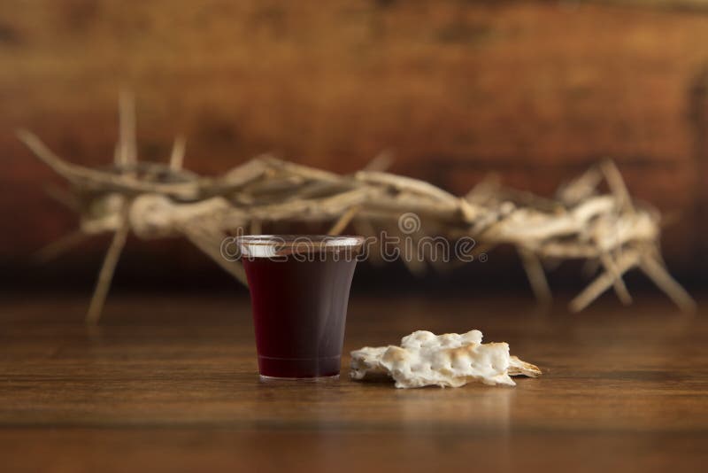 Christian Communion Del Vino Y Del Pan ácimo Foto de archivo - Imagen ...