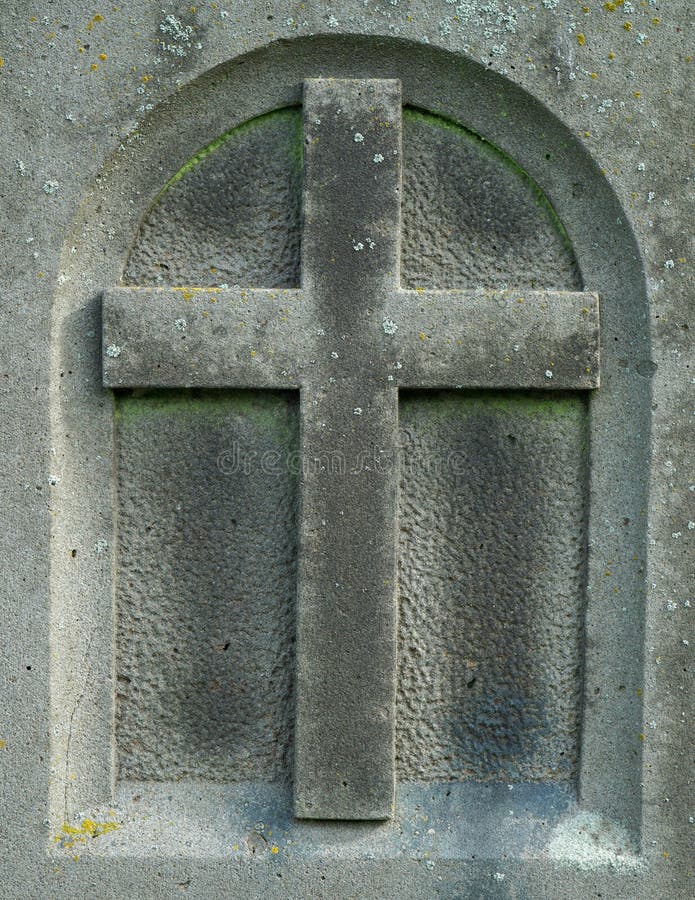 Christian Cross Carved into Stone Architectural Detail. Stock Photo ... Christian Cross Carved into Stone Architectural Detail. Stock Photo ...