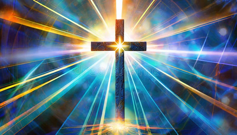 Christian Cross stock illustration. Illustration of catholic - 298483765