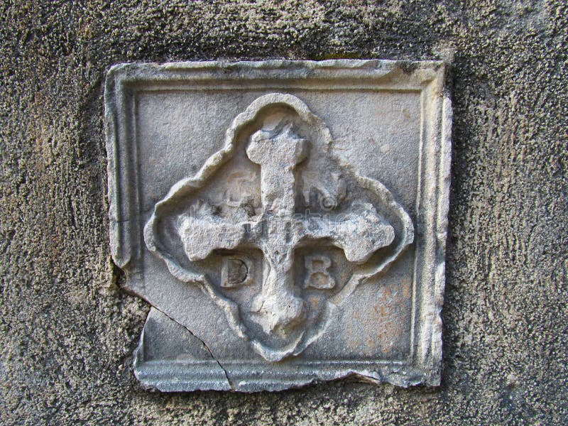 Christian cross stock photo. Image of grave, headstone - 378820590