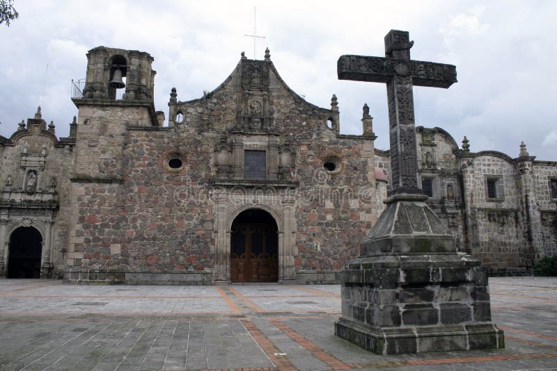 Cross and church stock image. Image of catholic, religion - 30069881