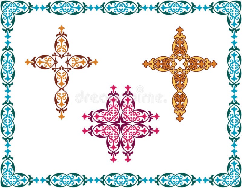 Christian Cross Design illustration de vecteur. Illustration du christ ...