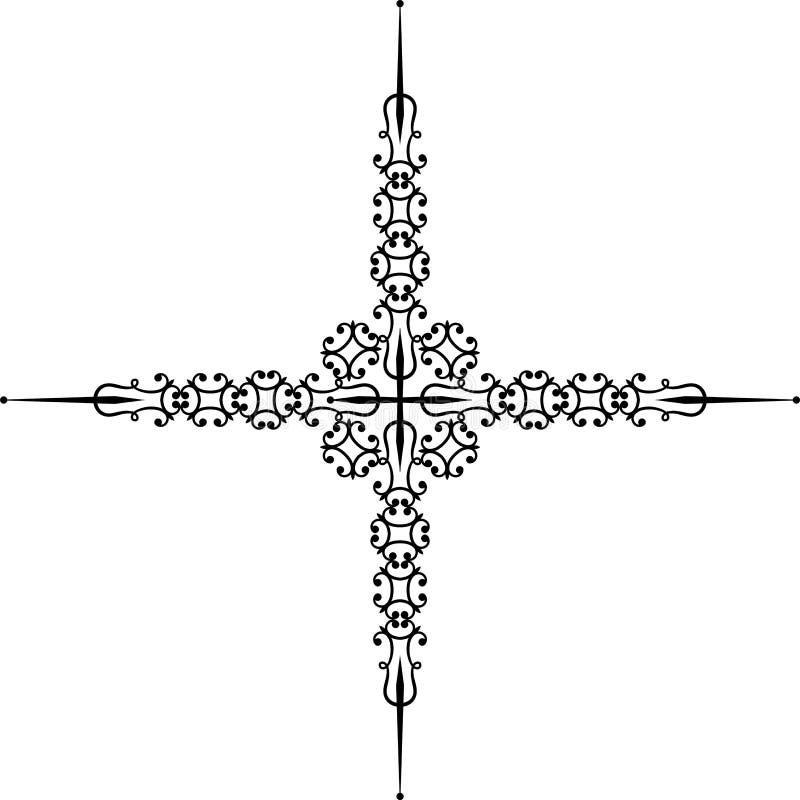 Christian Cross Design stock vector. Illustration of ornamental - 227181740