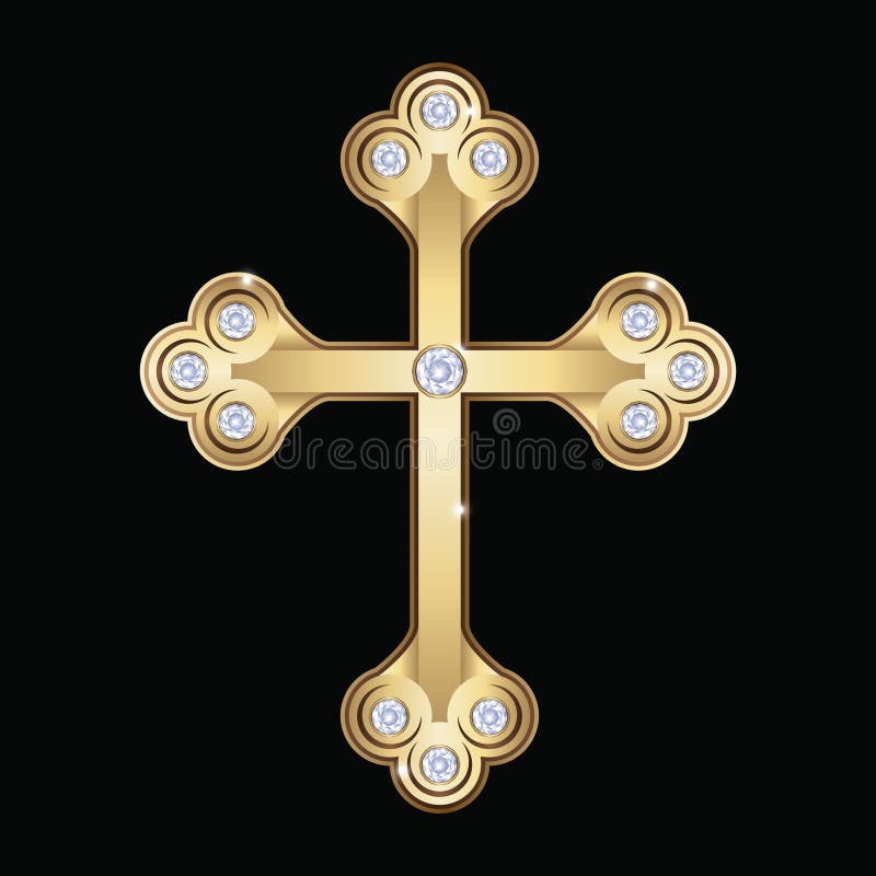 Christian Cross Design. Vector Illustration Decorative Design Stock ...