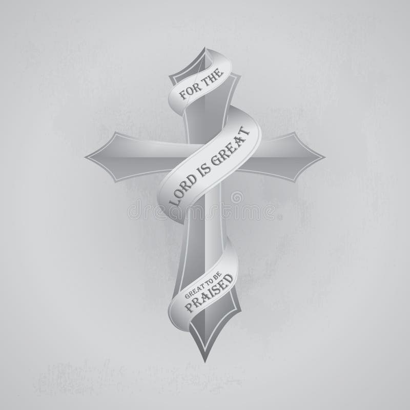 Christian Cross Design. Vector Illustration Decorative Background ...