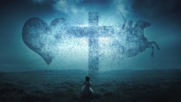 Christian cross exploding stock image. Image of holiness - 99714711