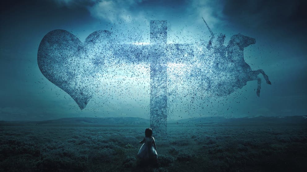 Christian cross exploding stock image. Image of holiness - 99714711