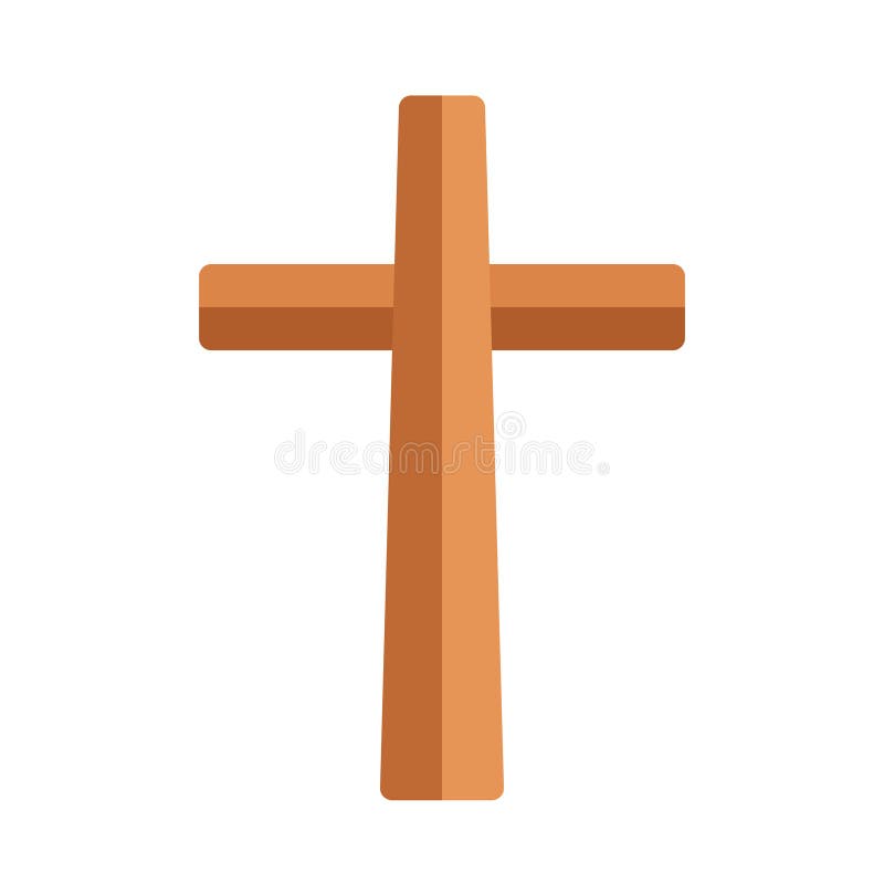 Christian Cross Flat Style Vector Illustration. Religious Cross. Stock ...