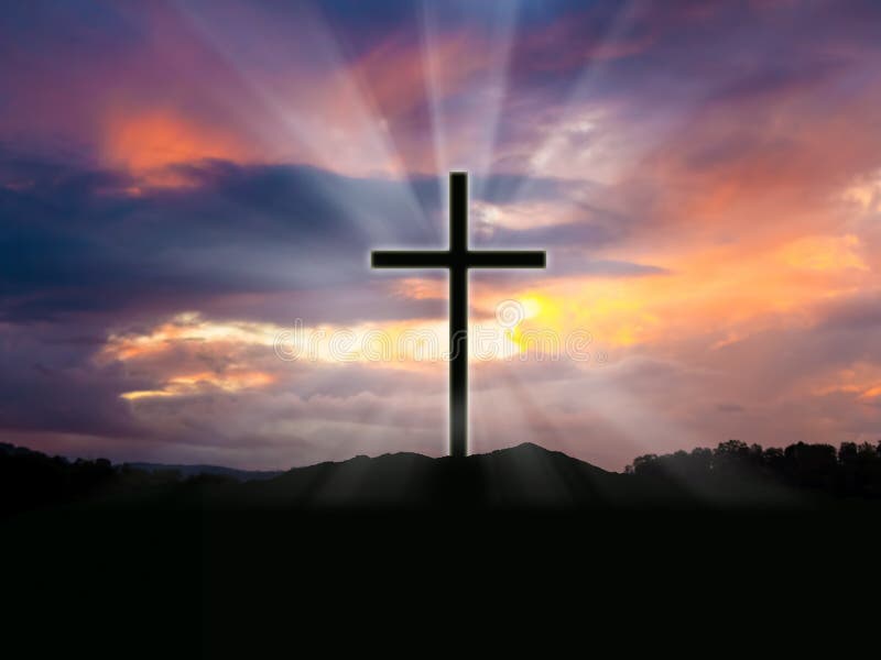 Christian cross image stock illustration. Illustration of crucifixion ...