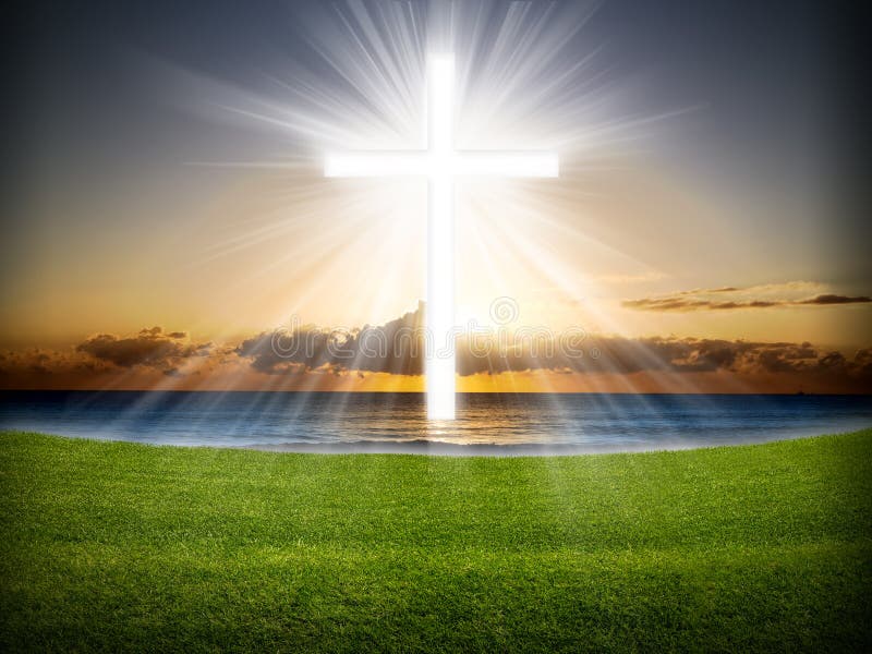 Christian Cross Rays Light Stock Illustrations 859 Christian Cross