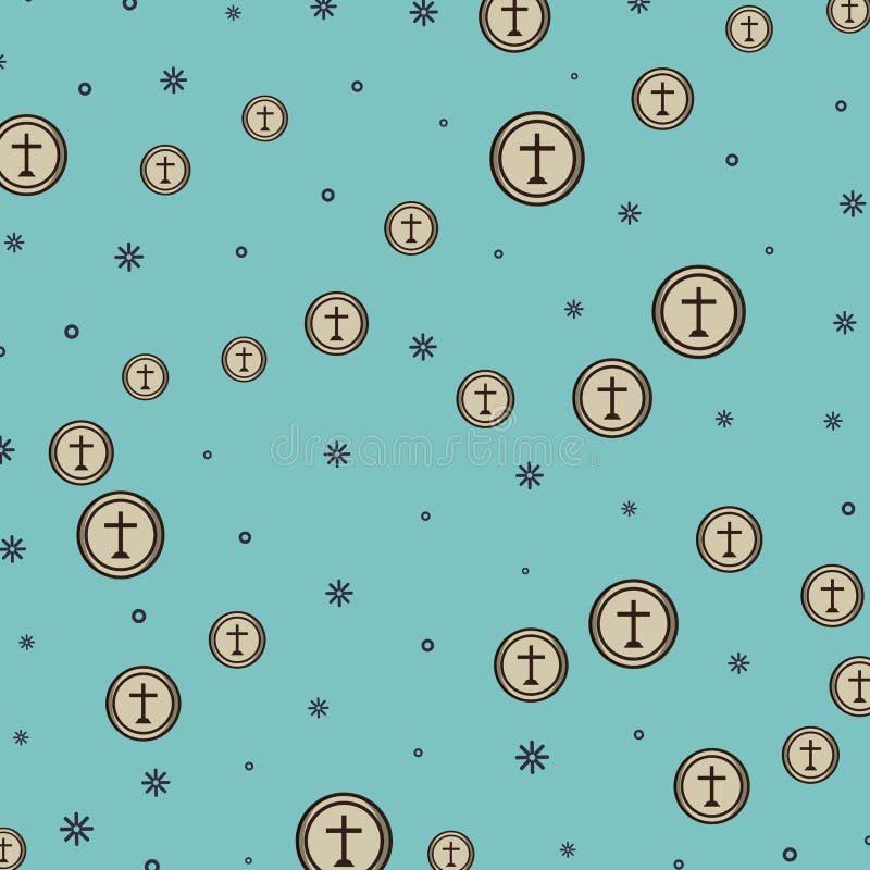 Christian Cross Pattern Background Stock Vector - Illustration of ...