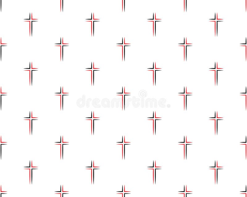 Christian Cross Pattern Simple Illustration Of Christian Cross Vector