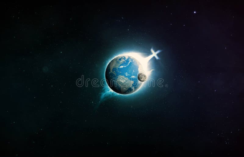 Christian Cross on Planet Earth. Stock Photo - Image of moon, geography ...