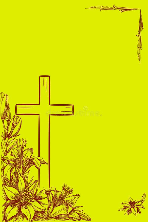 Christian Cross and Plant 14 Stock Vector - Illustration of cross ...