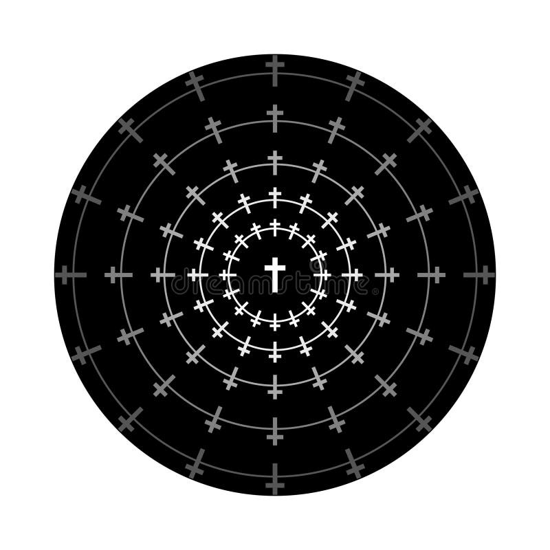 Christian Cross Set for Icon Decoration Object Element Tattoo. Vector ...