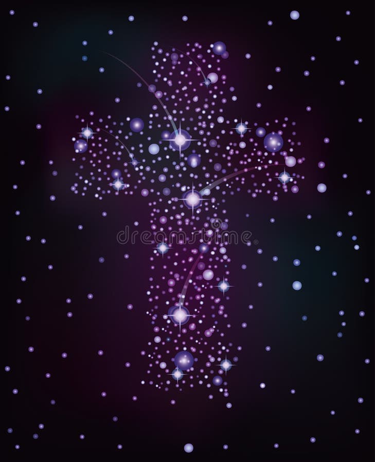 Cross Sky Starry Stock Illustrations – 277 Cross Sky Starry Stock ...
