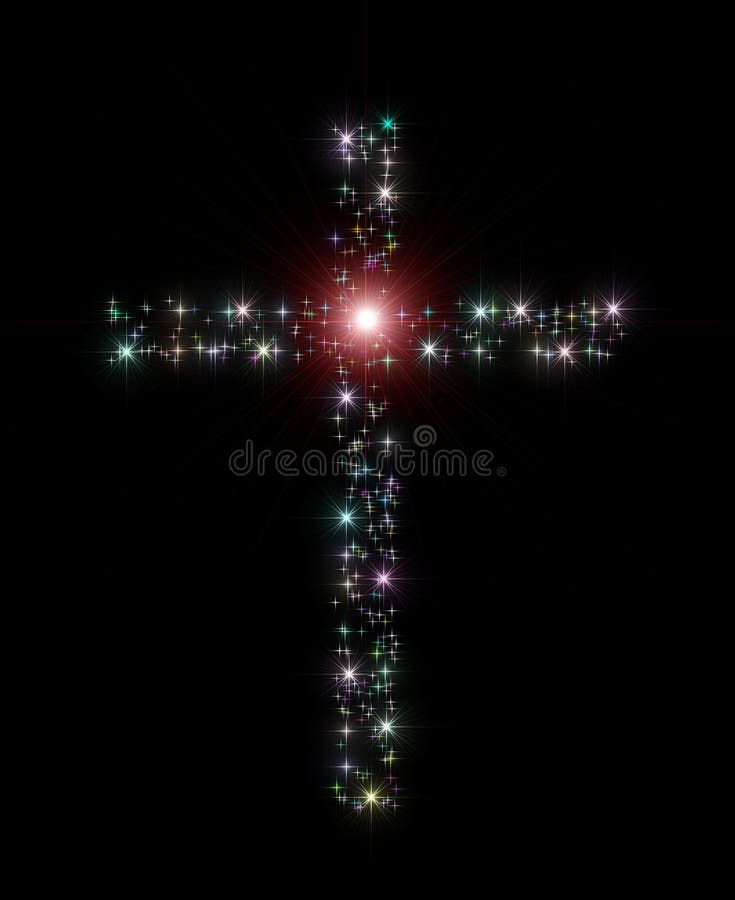 Jesus Christ On The Cross In Abstract Stock Vector - Illustration of ...