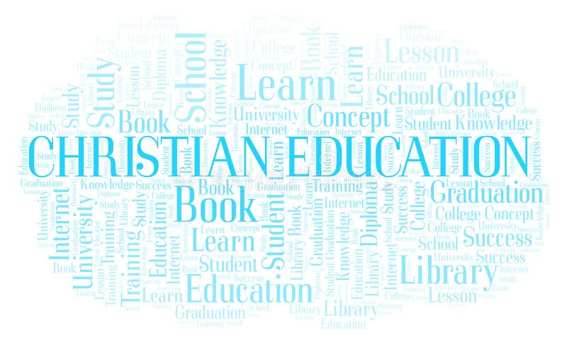 Christian Education Word Cloud. Stock Illustration - Illustration of ...