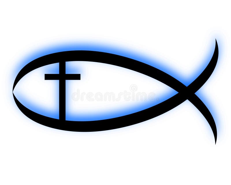 Christian fish symbols stock vector. Illustration of christianity ...