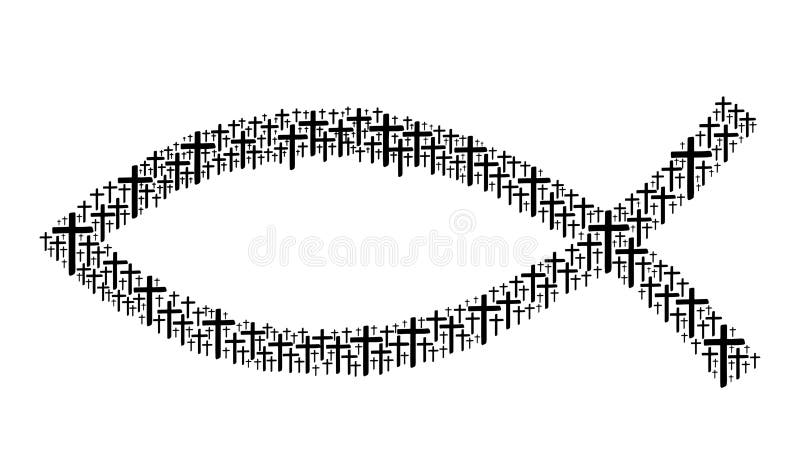 Christian fish Eps stock vector. Illustration of catholic - 315859603