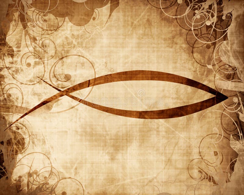 Christian Fish Church Symbol Sign Stock Illustration - Illustration of ...