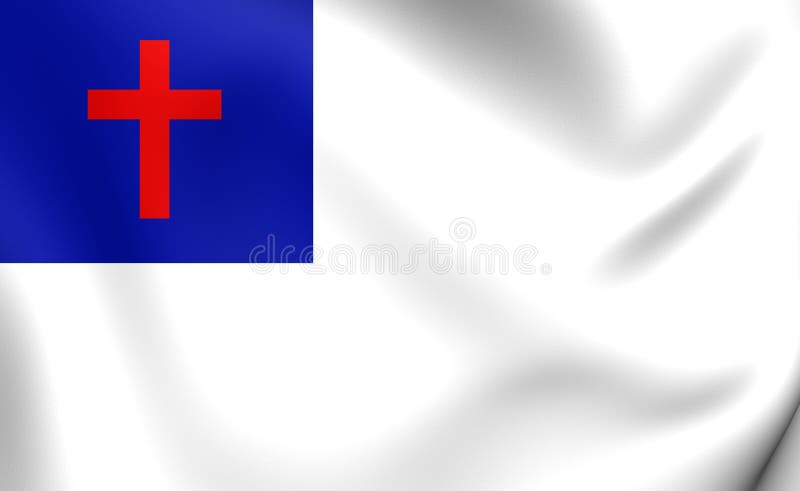 Christian Flag stock illustration. Illustration of full - 83932054